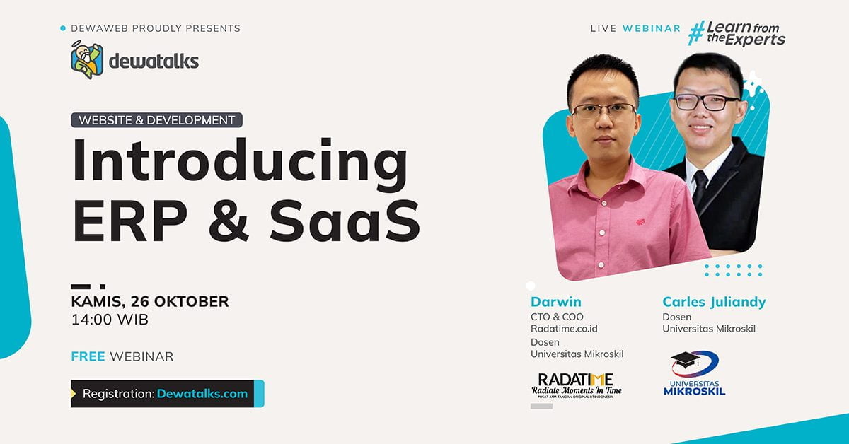 Introducing ERP & SaaS - Dewatalks