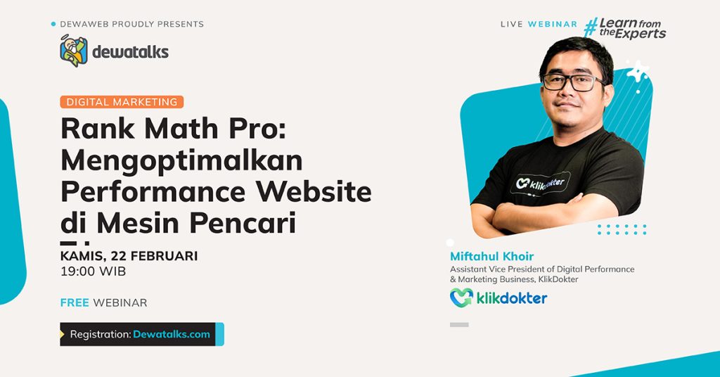 Program Webinar Online, Gratis & Bersertifikat | Dewatalks